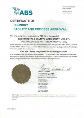 SERTİFİKALAR - KALİTE - EKSTRAMETAL